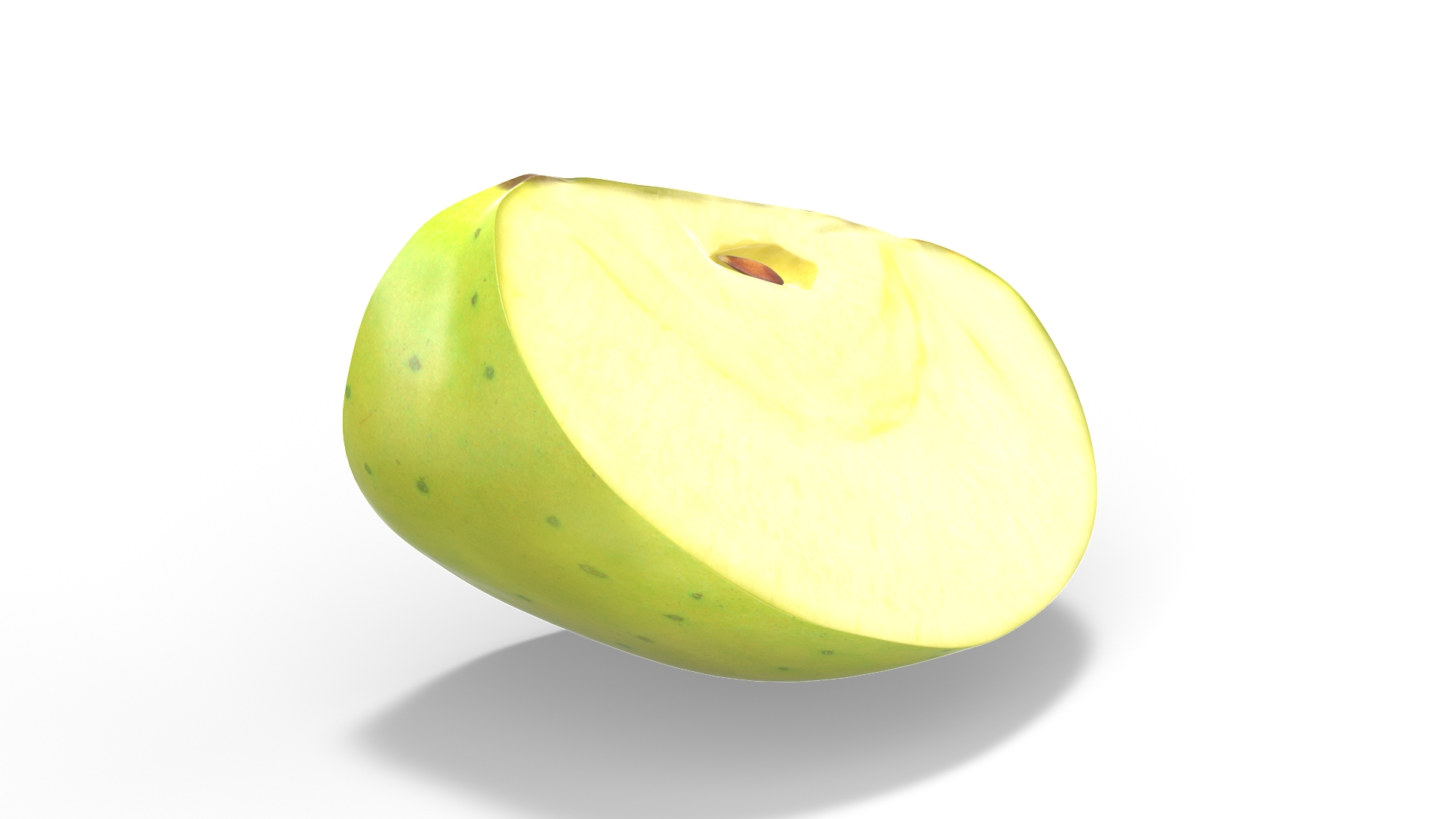Realistic Green Apple Slice 3D Model - TurboSquid 2209627