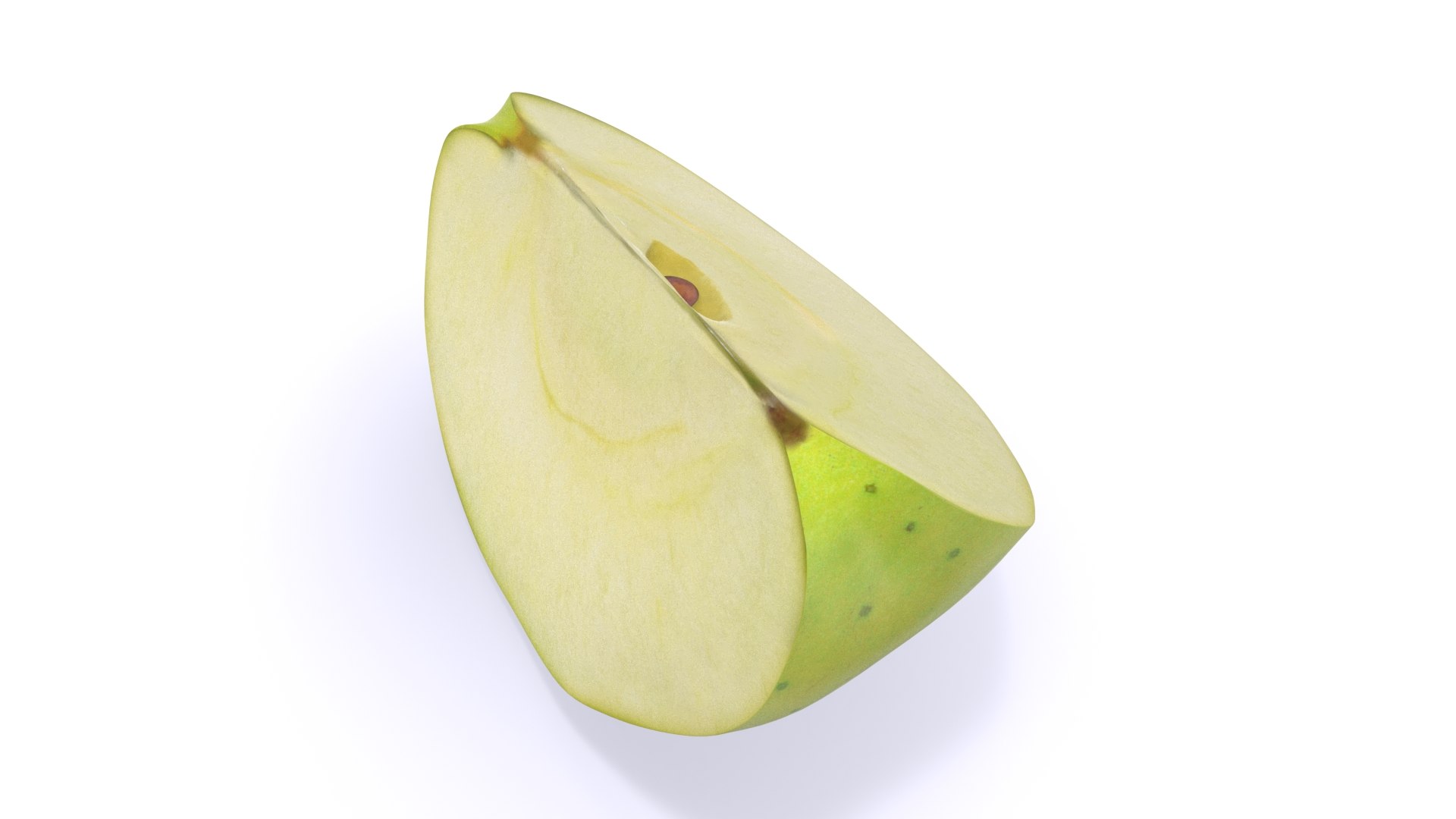Realistic Green Apple Slice 3D Model - TurboSquid 2209627