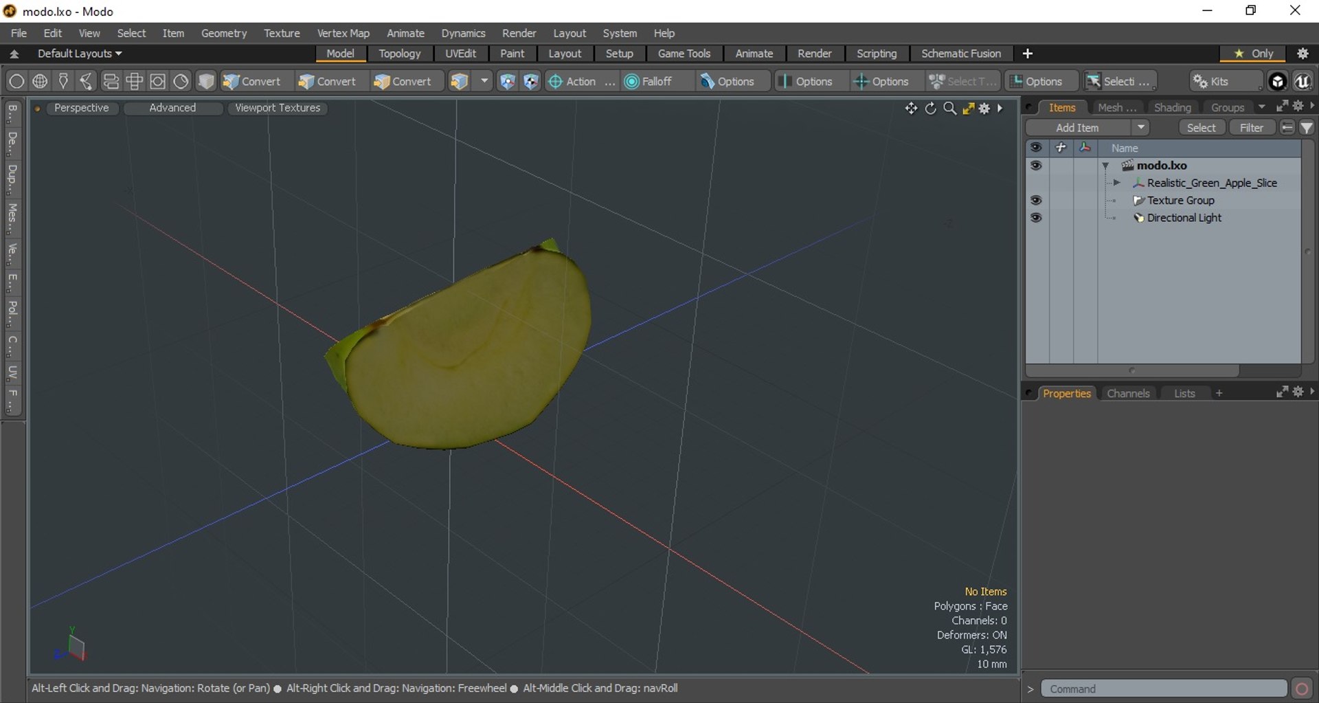 Realistic Green Apple Slice 3D Model - TurboSquid 2209627