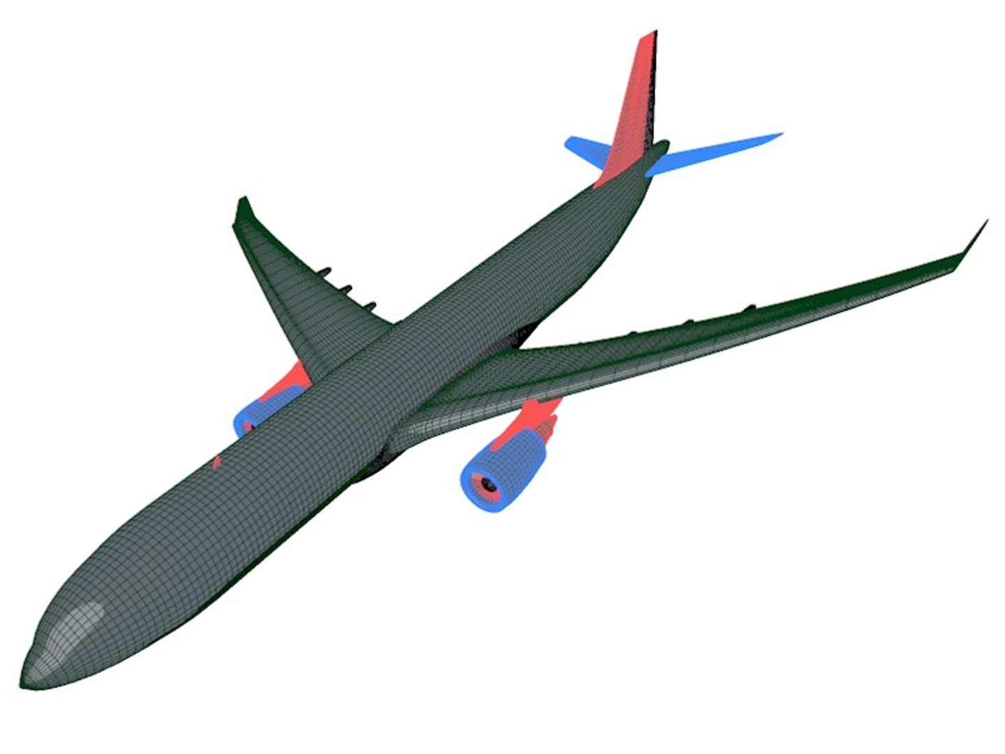 Airbus 330 A330-300 3d Model