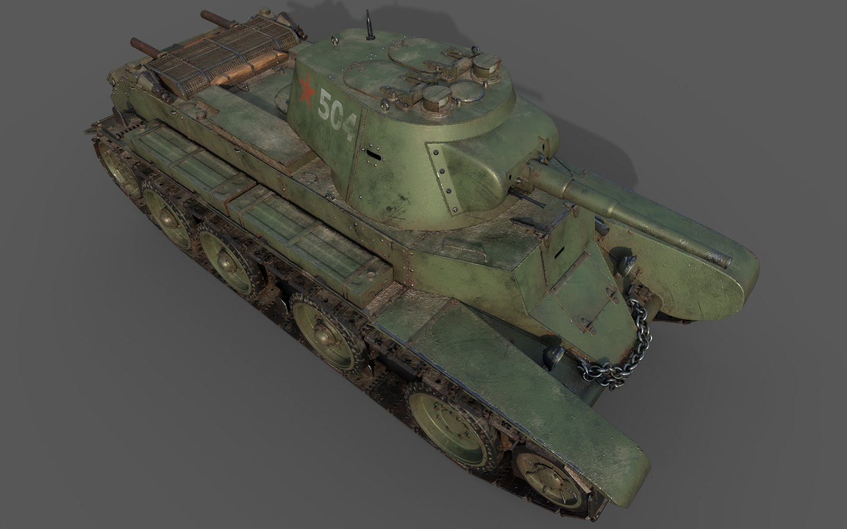 3D Soviet Tank BT-7 - TurboSquid 1795450