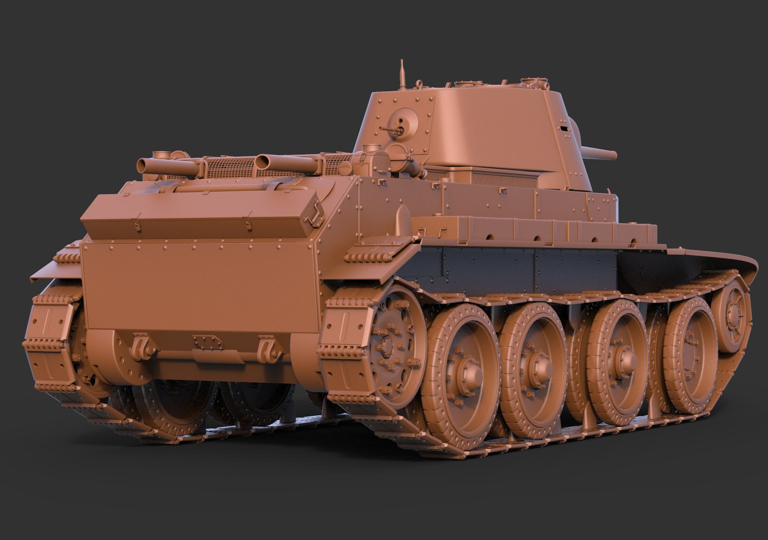 3D Soviet Tank BT-7 - TurboSquid 1795450