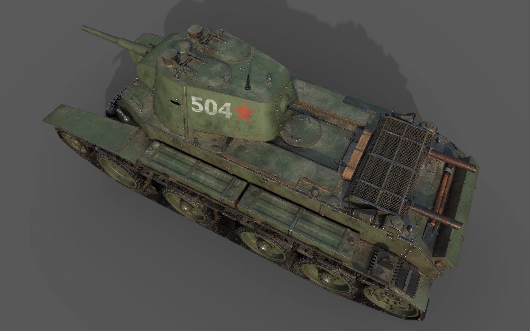 3D Soviet Tank BT-7 - TurboSquid 1795450
