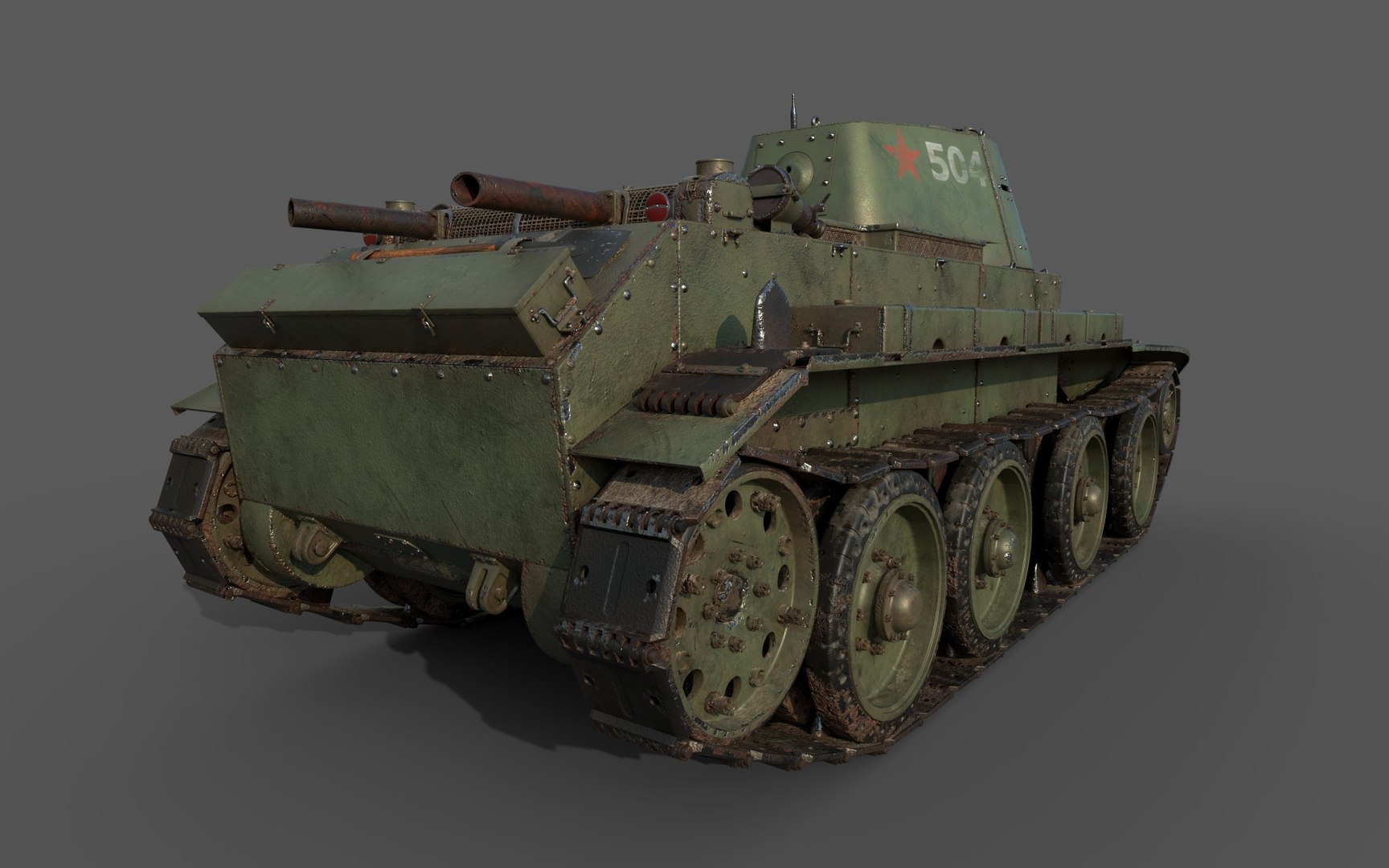 3D Soviet Tank BT-7 - TurboSquid 1795450