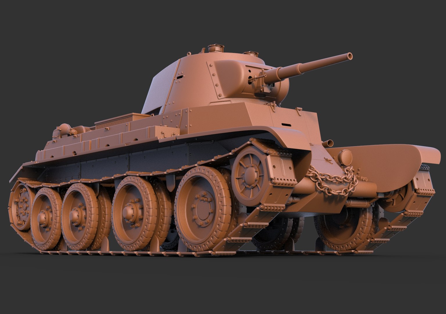 3D Soviet Tank BT-7 - TurboSquid 1795450