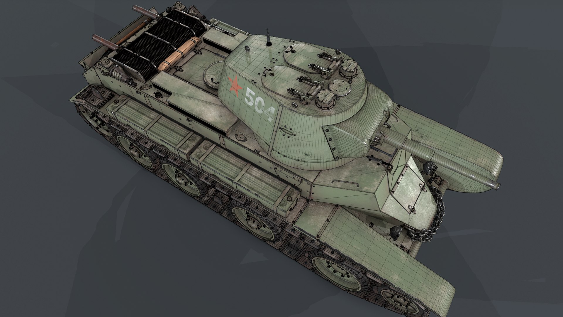 3D Soviet Tank BT-7 - TurboSquid 1795450