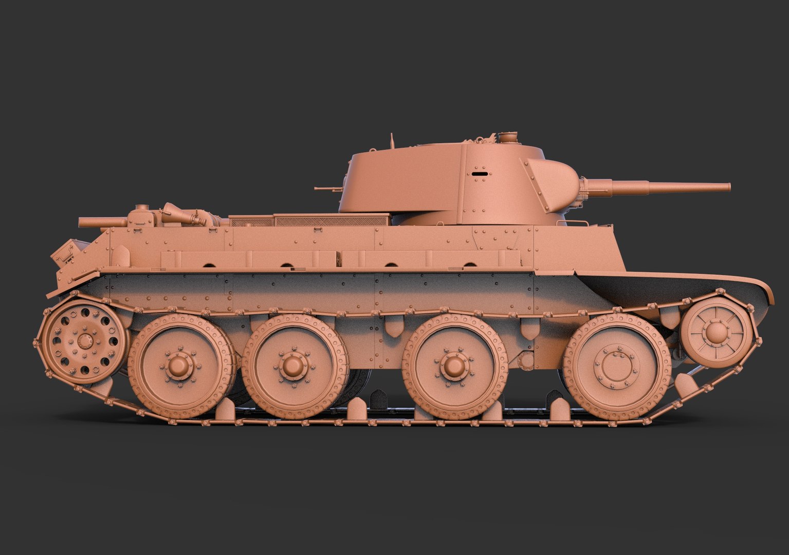 3D Soviet Tank BT-7 - TurboSquid 1795450