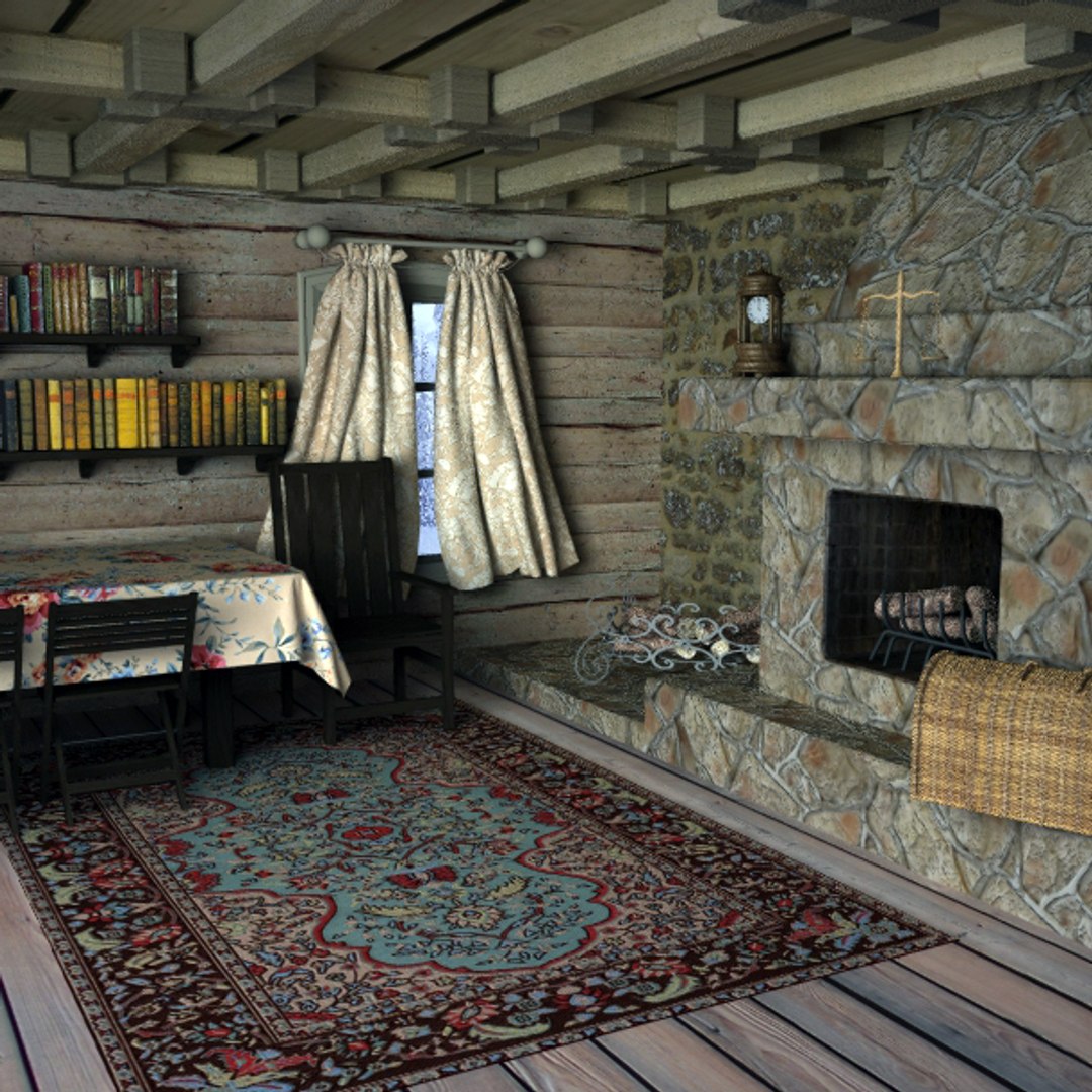 Cabin Interior 3d Model