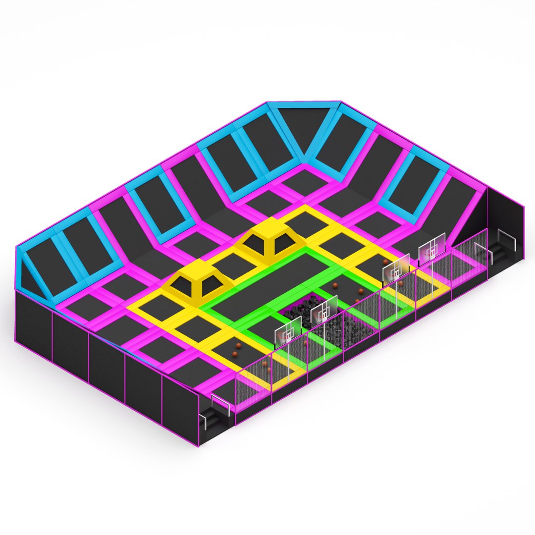 Trampoline Park 3D - TurboSquid 1770908