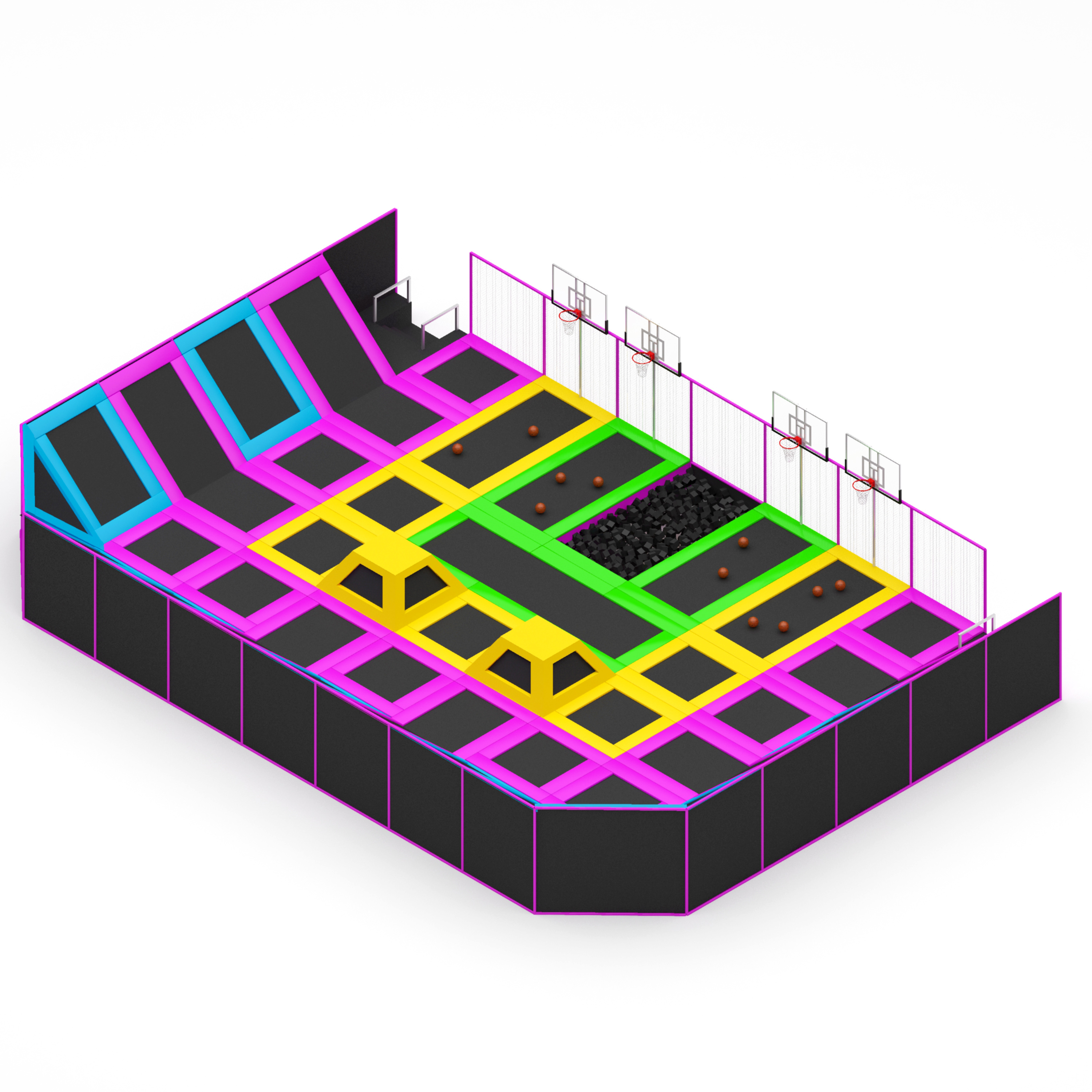 Trampoline Park 3D - TurboSquid 1770908