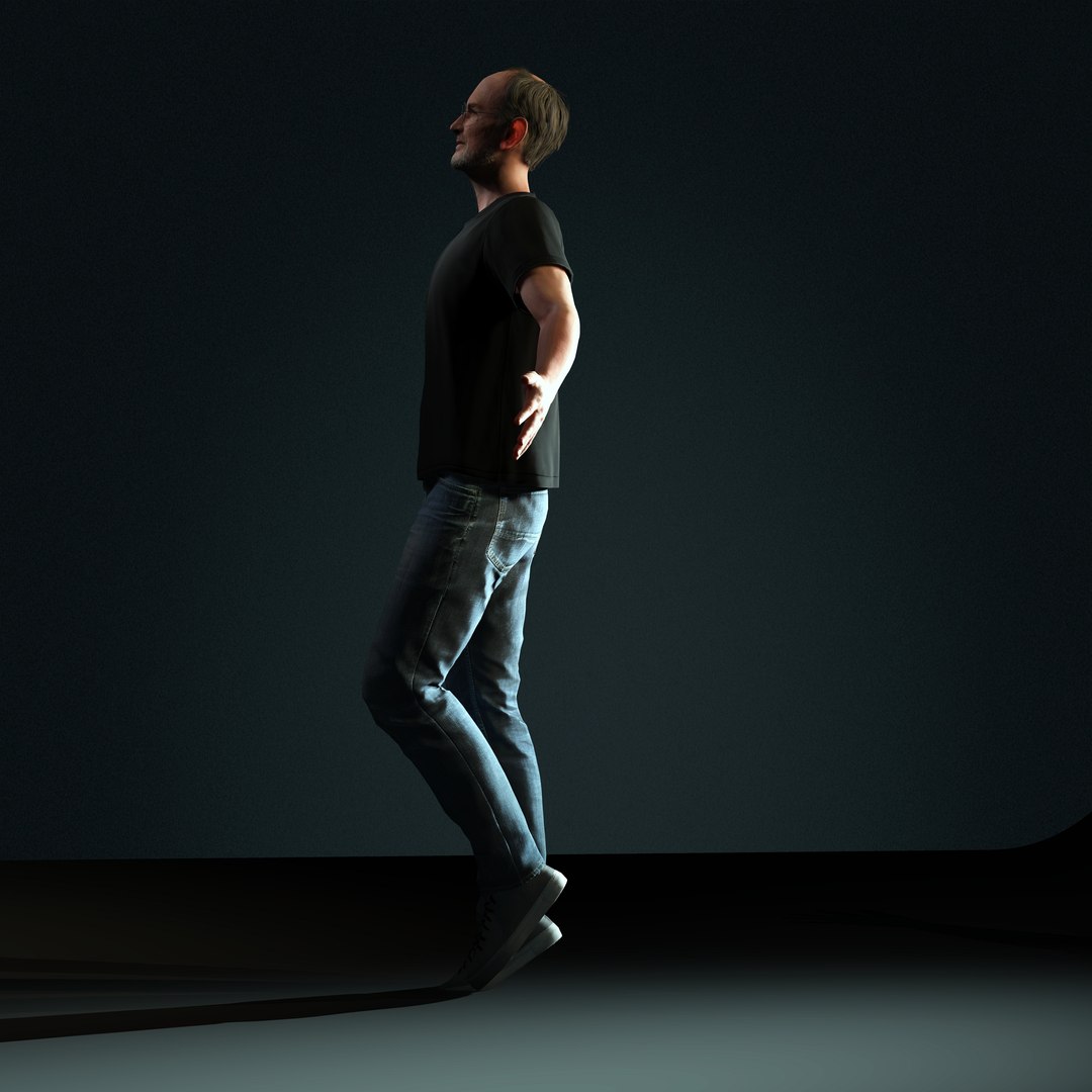 3D Steve Jobs 3D Model - Hyper Realistic Low-Poly 3D Model - TurboSquid ...