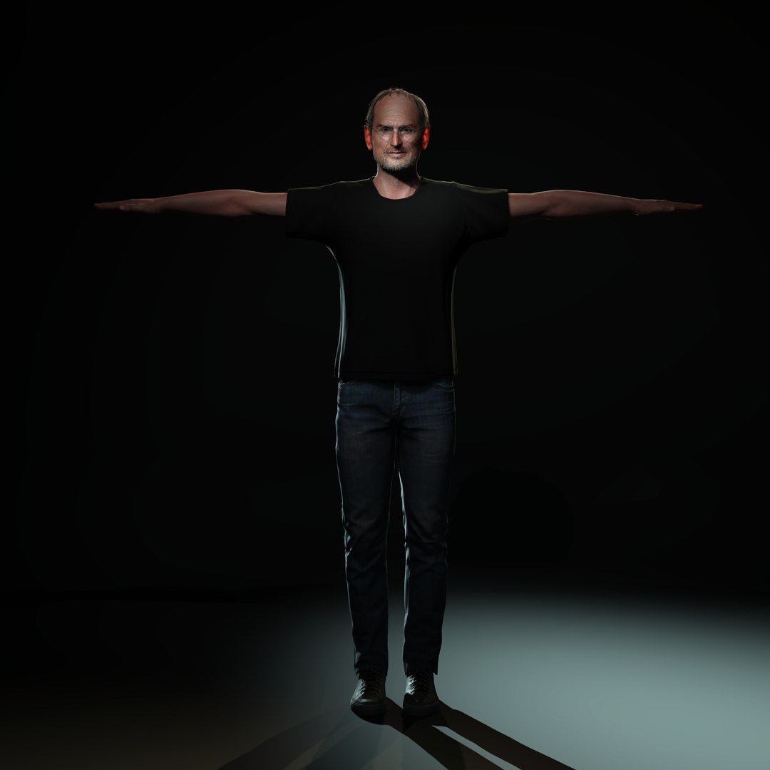 3D Steve Jobs 3D Model - Hyper Realistic Low-Poly 3D Model - TurboSquid ...