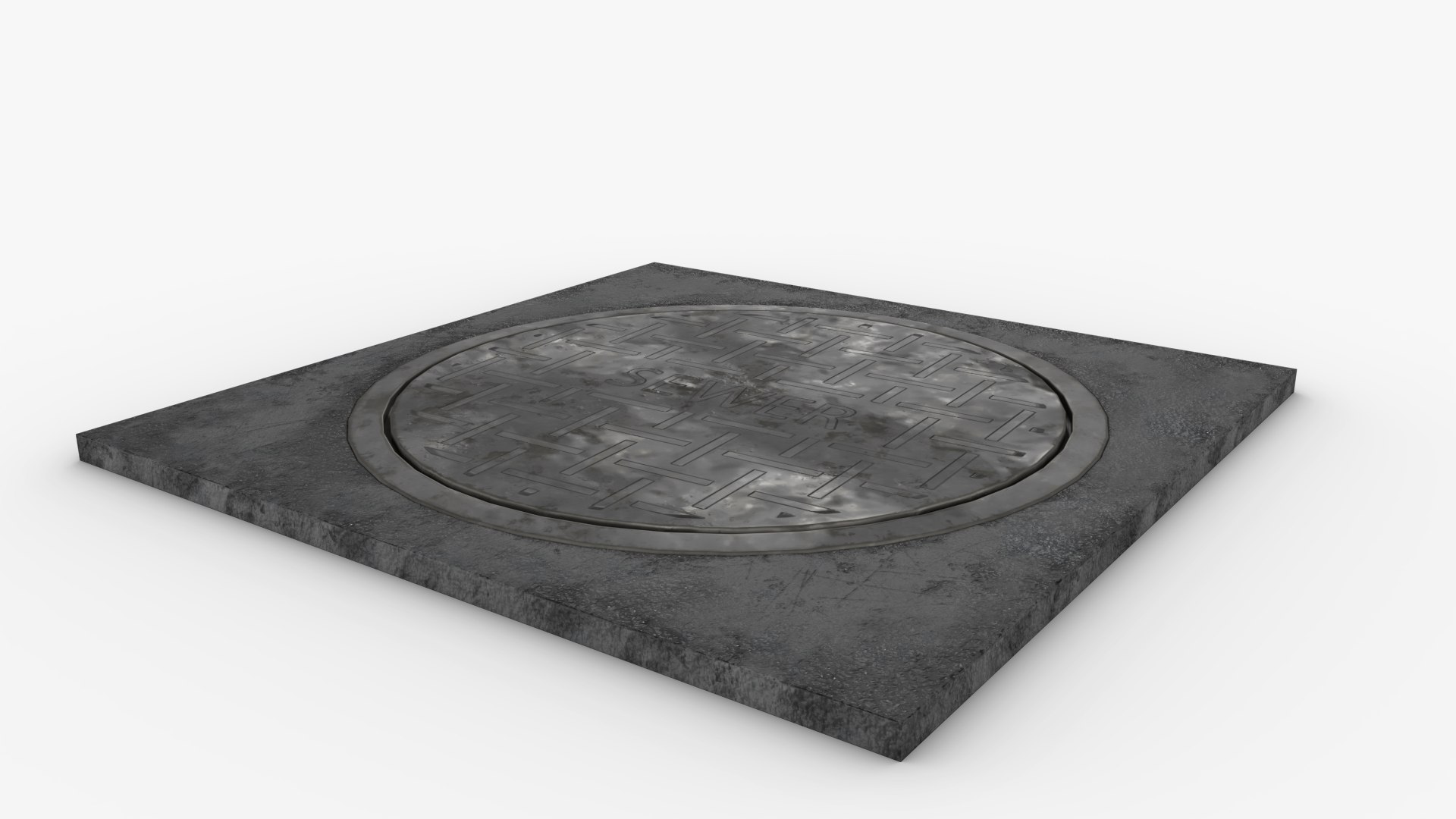 Sewer door 3D model - TurboSquid 1982314