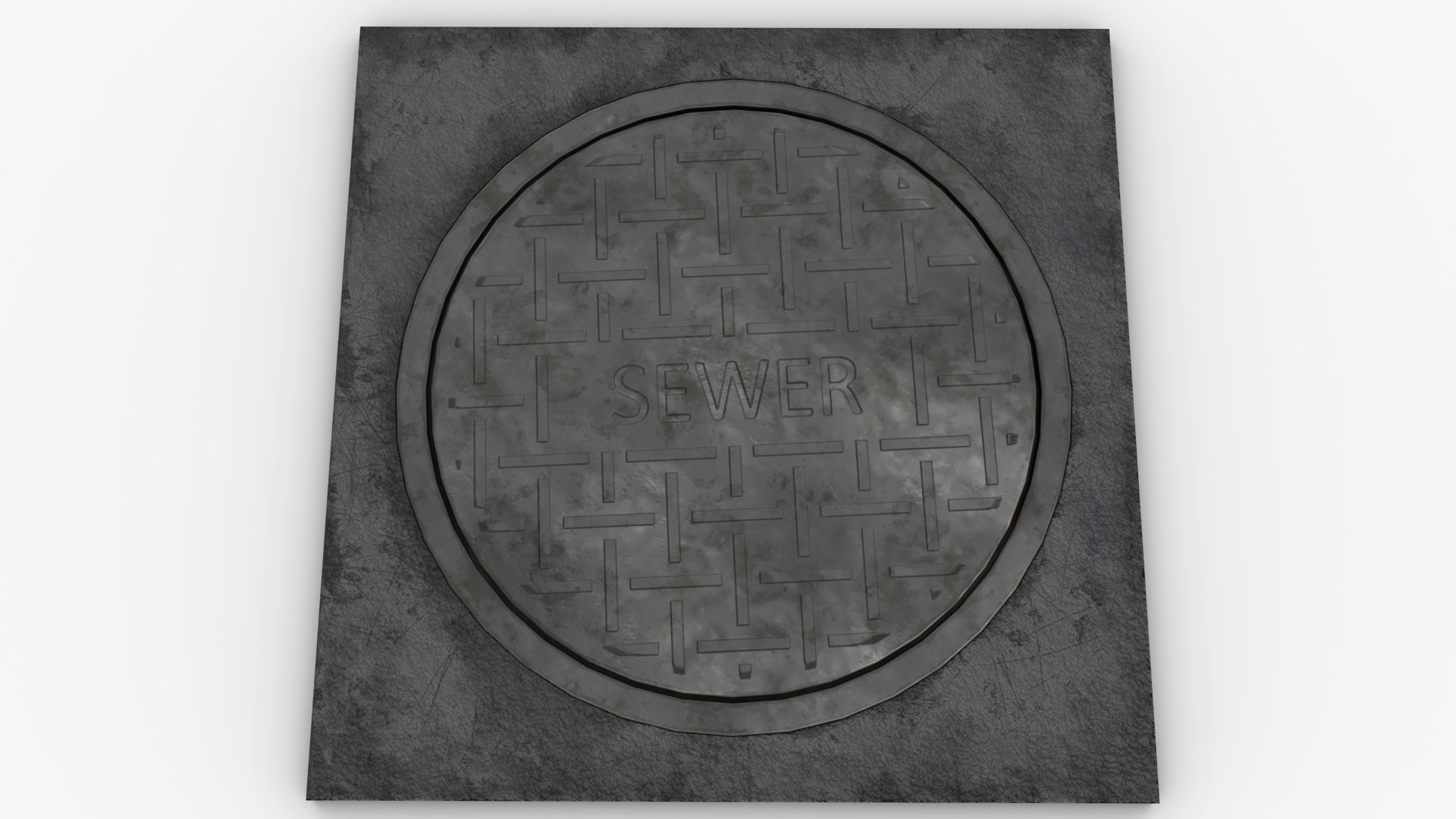 Sewer door 3D model - TurboSquid 1982314