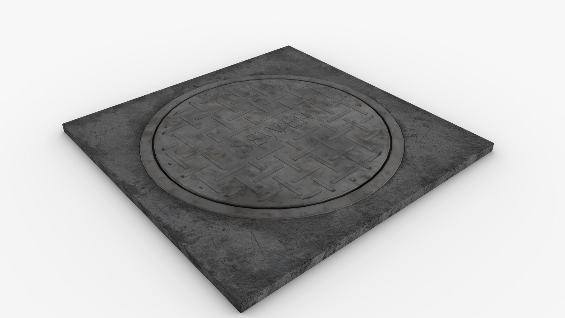 Sewer door 3D model - TurboSquid 1982314