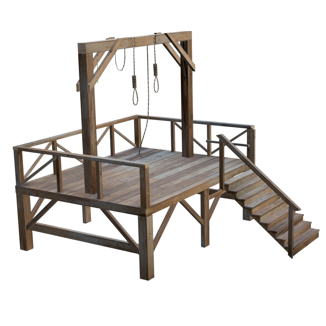 3D Low Poly Gallows 3D Model - TurboSquid 2297873