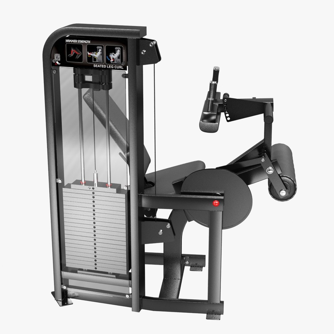 3D Model Seated Leg Curl Hammer - TurboSquid 1240394