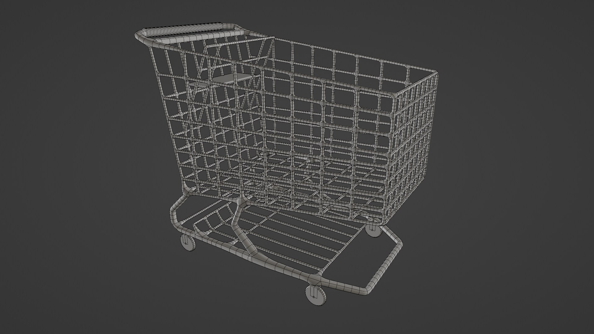 Low Poly Shopping Cart 3D Model - TurboSquid 2161262