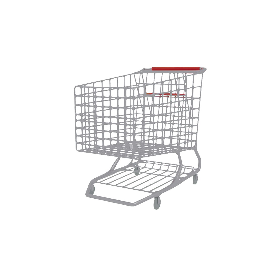 Low Poly Shopping Cart 3D Model - TurboSquid 2161262