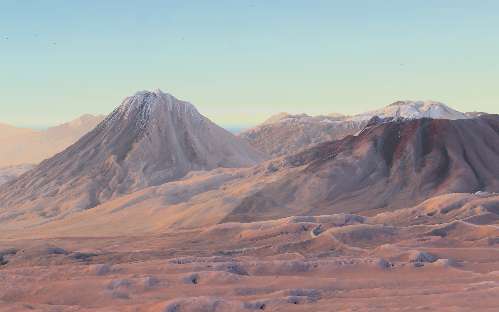 3D Mountain Landscape Volcano - TurboSquid 1646846