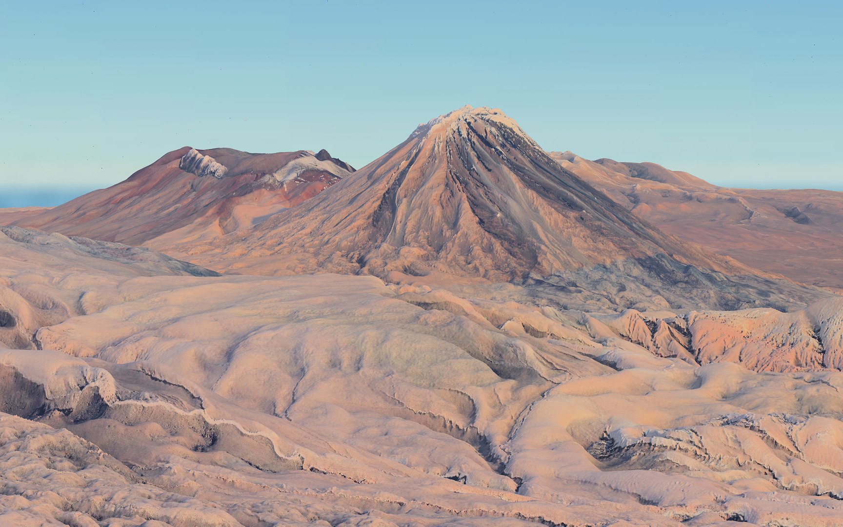 3D Mountain Landscape Volcano - TurboSquid 1646846