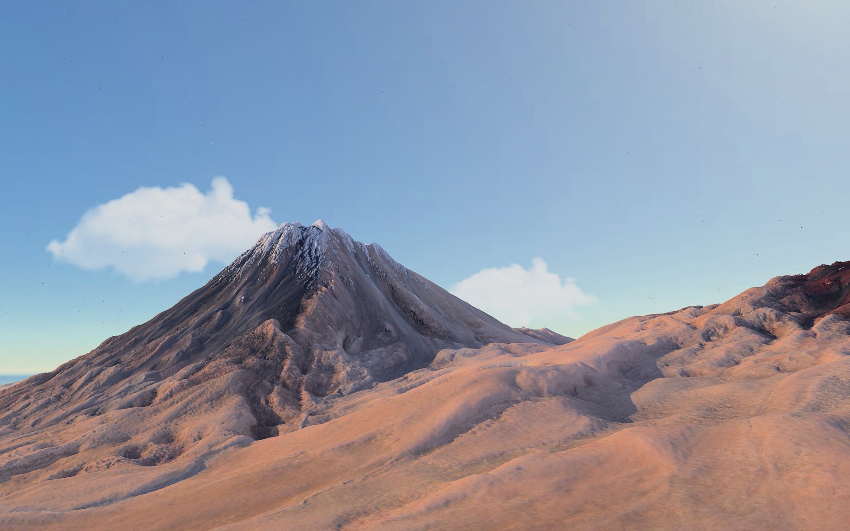 3D Mountain Landscape Volcano - TurboSquid 1646846