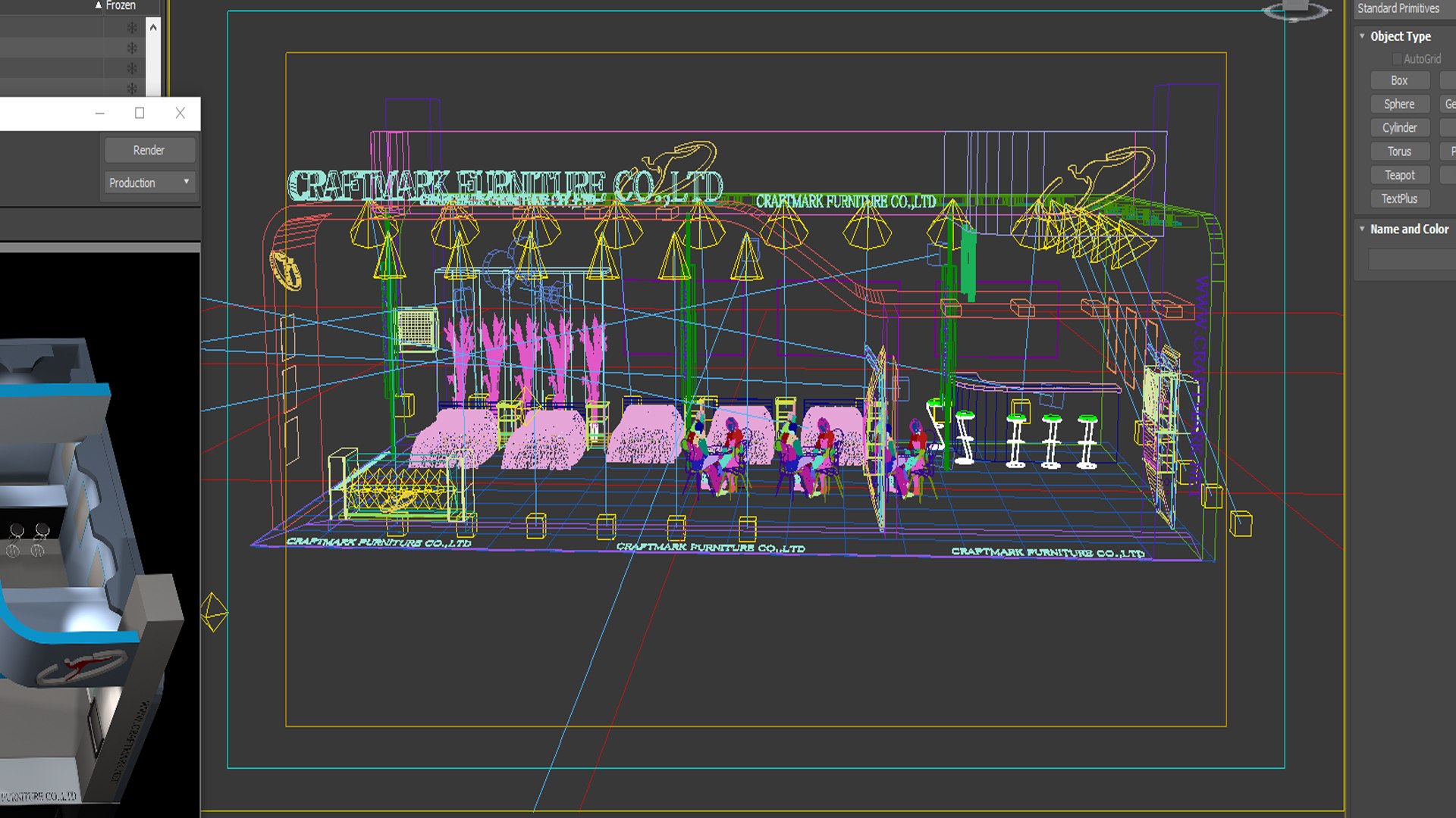 2 Side Open Stand 3D Model - TurboSquid 1995191