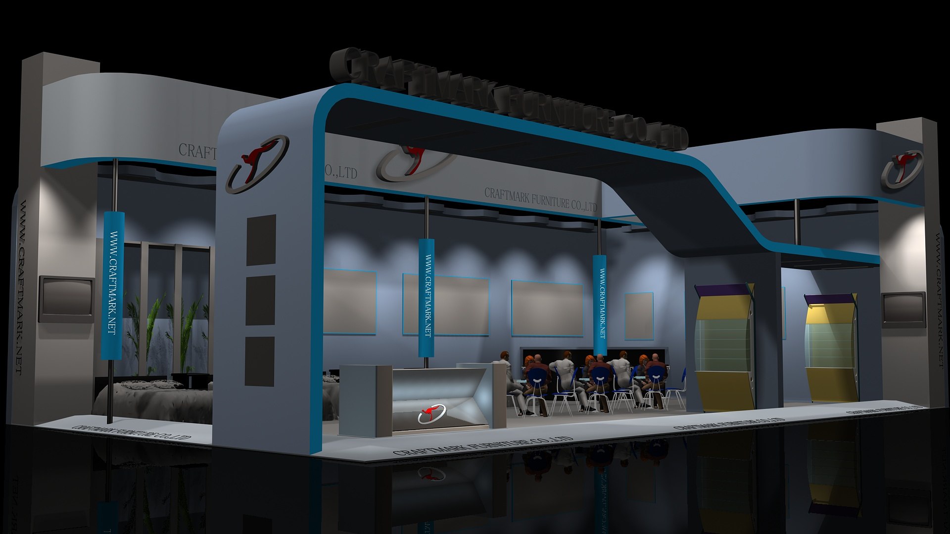 2 Side Open Stand 3D Model - TurboSquid 1995191