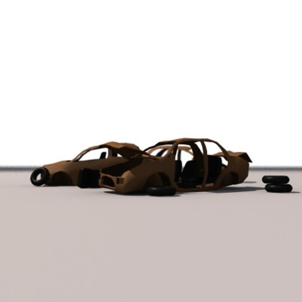3d wrecks car model