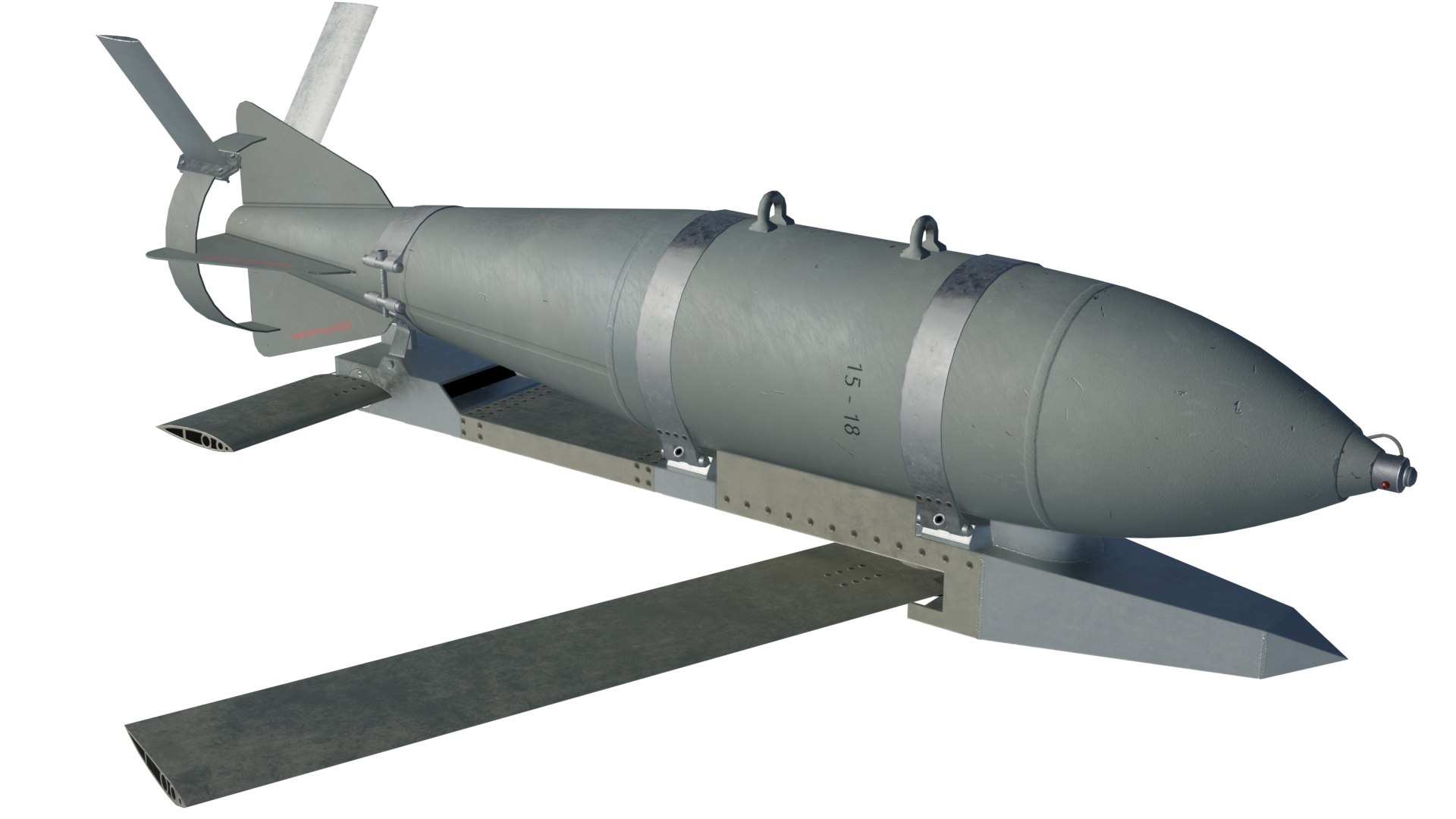 FAB500-M62 UMPK Russian Glide Bomb Game Ready PBR Model Model ...