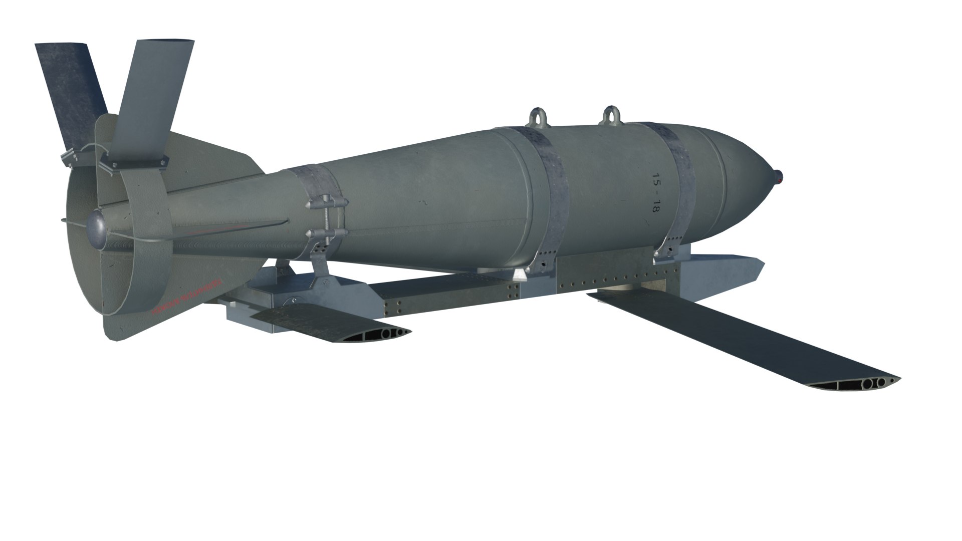 FAB500-M62 UMPK Russian Glide Bomb Game Ready PBR Model Model ...