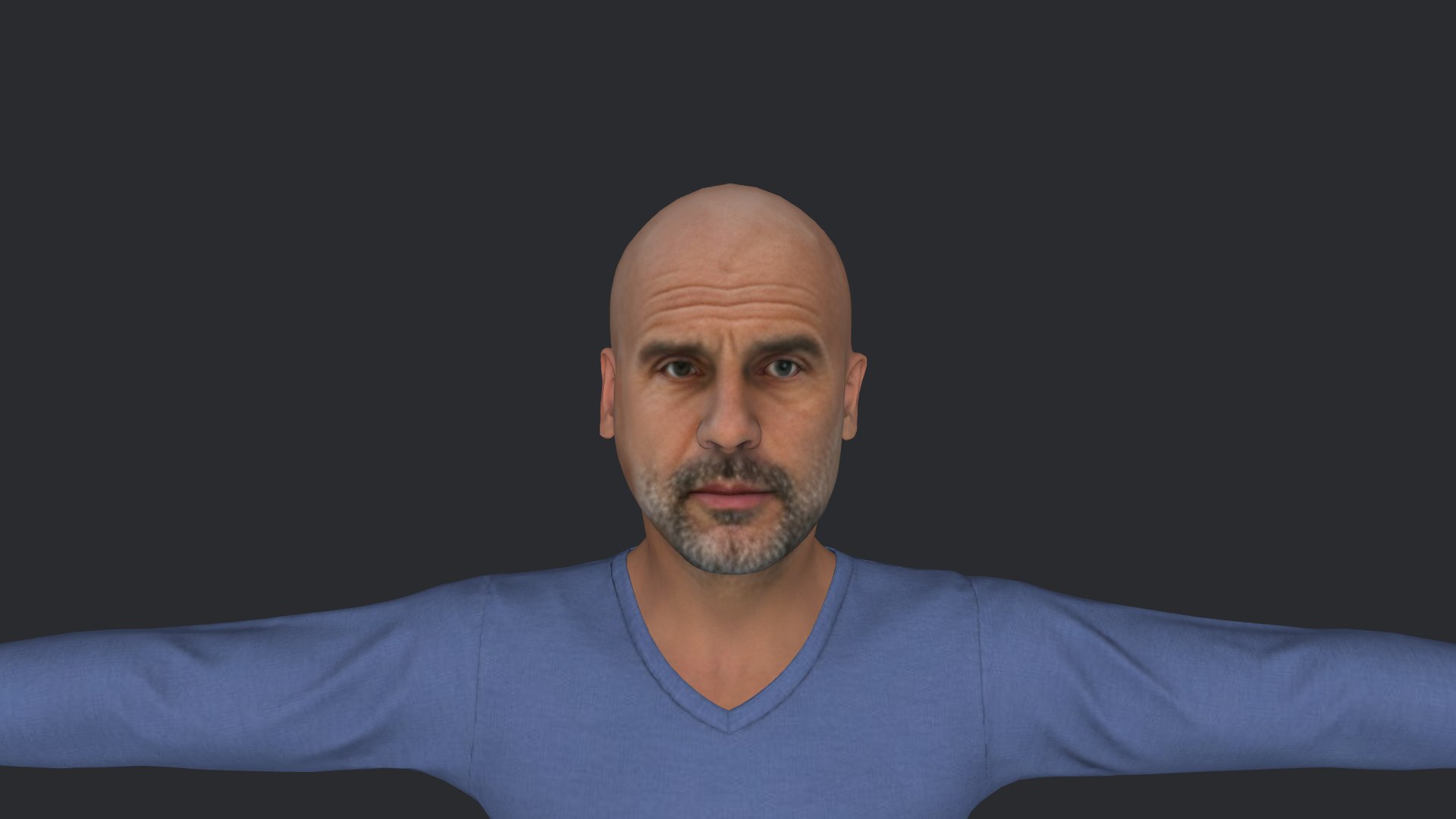 Pep Guardiola Hyper Realistic Full Body Fully Rigged Character Model ...