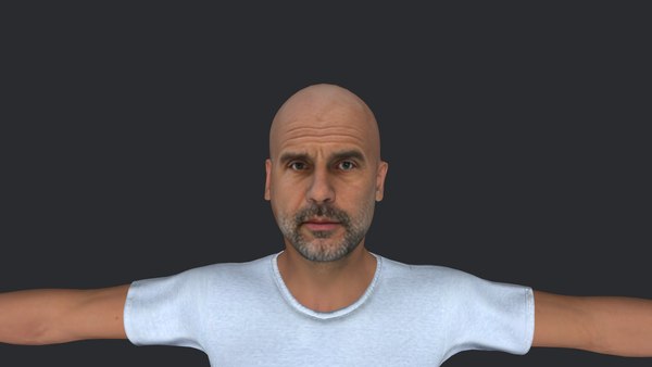 modelo 3d Pep Guardiola Personaje 3D hiperrealista de cuerpo completo y ...