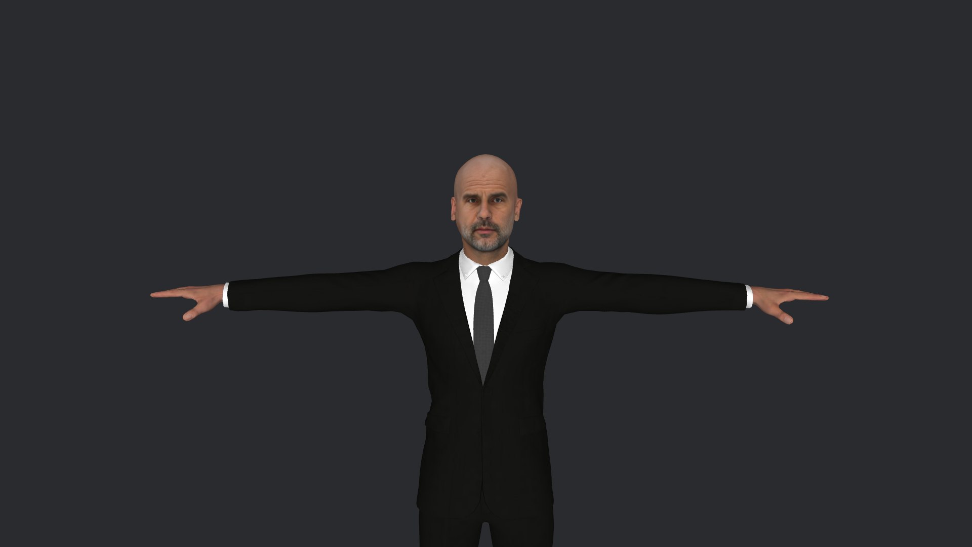 Pep Guardiola Hyper Realistic Full Body Fully Rigged Character Model ...
