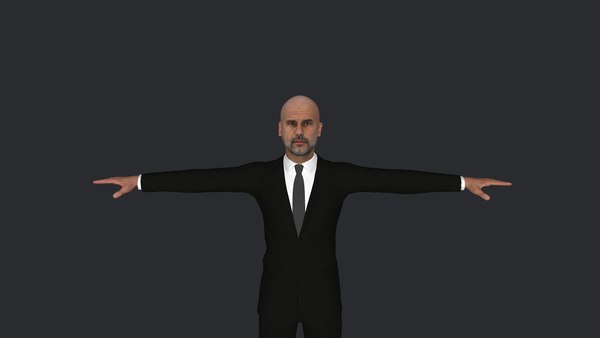 modelo 3d Pep Guardiola Personaje 3D hiperrealista de cuerpo completo y ...