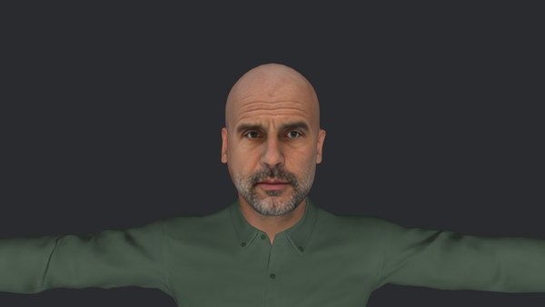 modelo 3d Pep Guardiola Personaje 3D hiperrealista de cuerpo completo y ...
