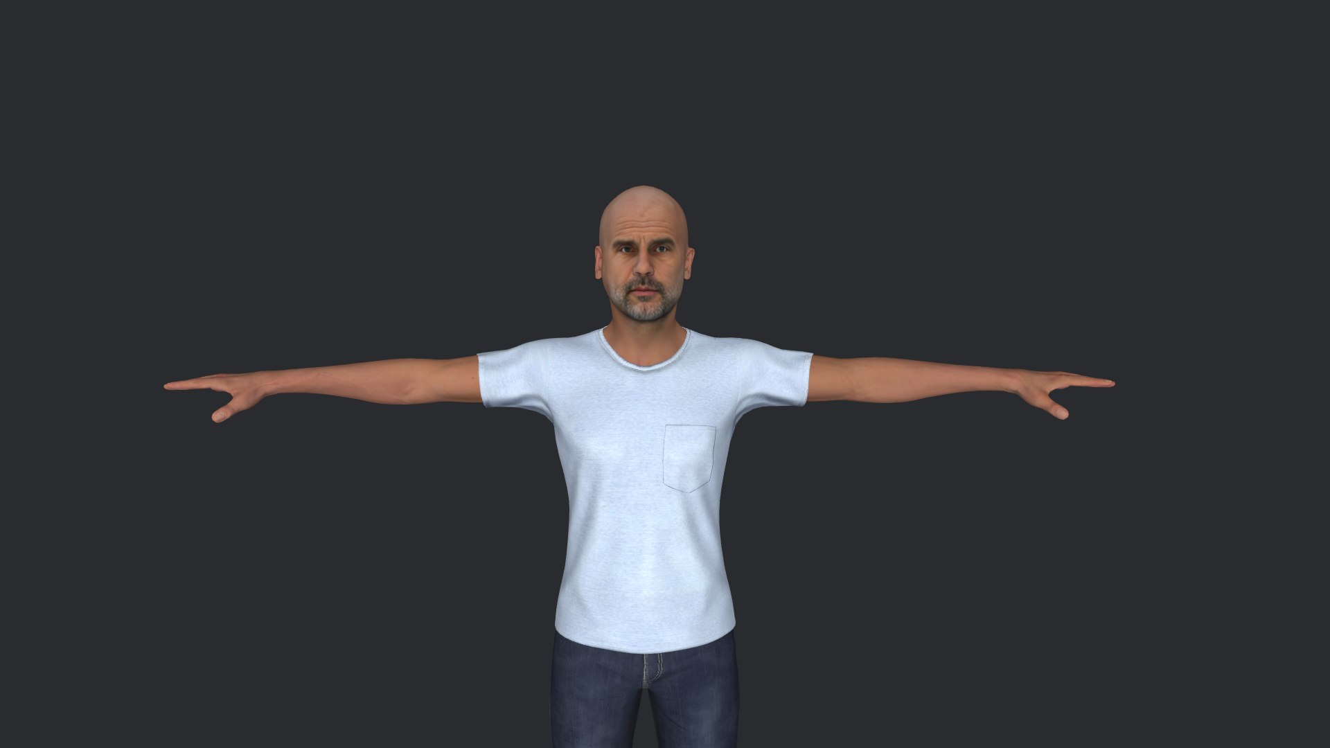 Pep Guardiola Hyper Realistic Full Body Fully Rigged Character model ...