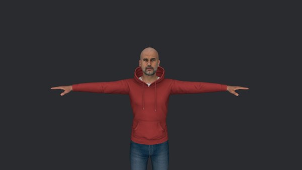 modelo 3d Pep Guardiola Personaje 3D hiperrealista de cuerpo completo y ...