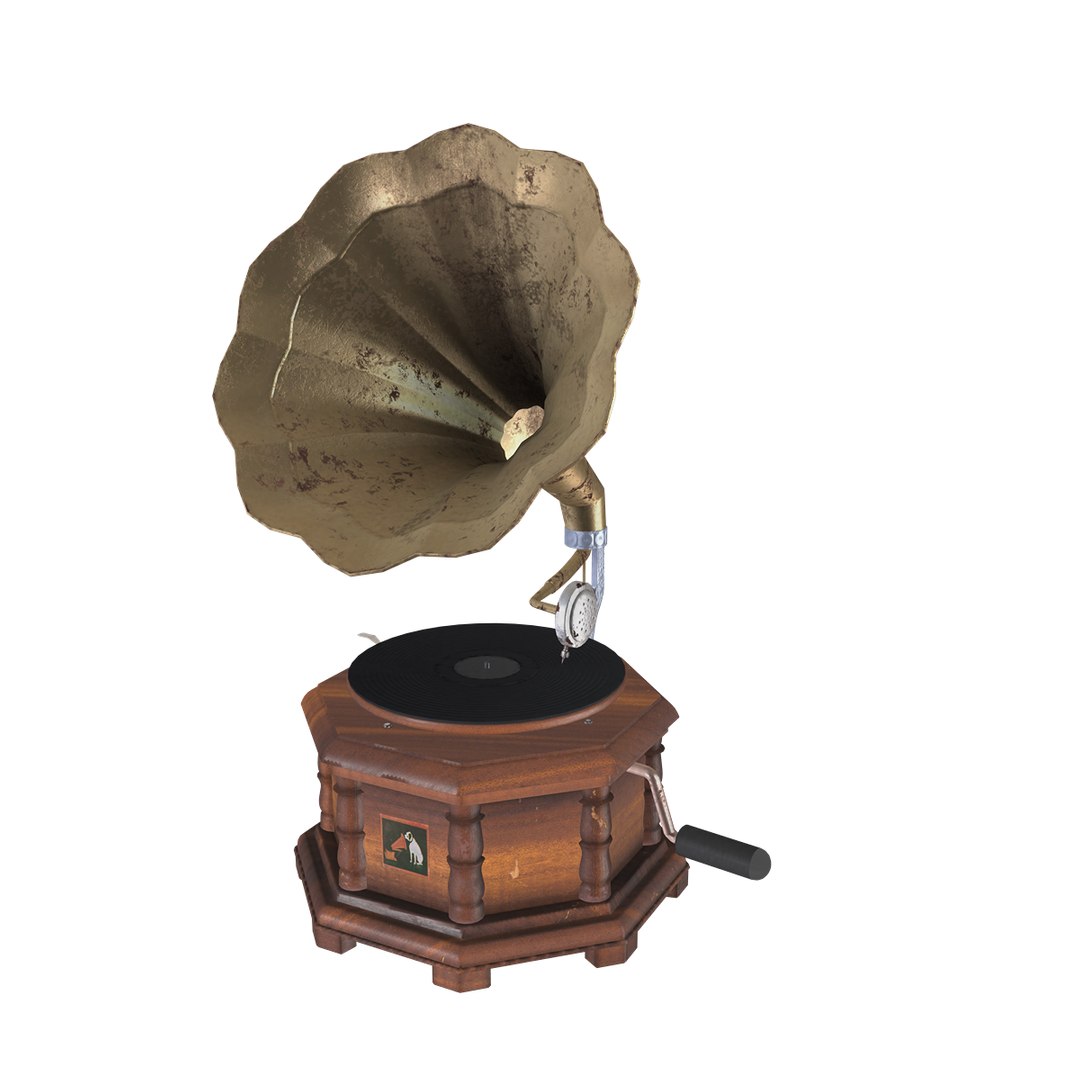 Game Ready Phonograph model - TurboSquid 2076846