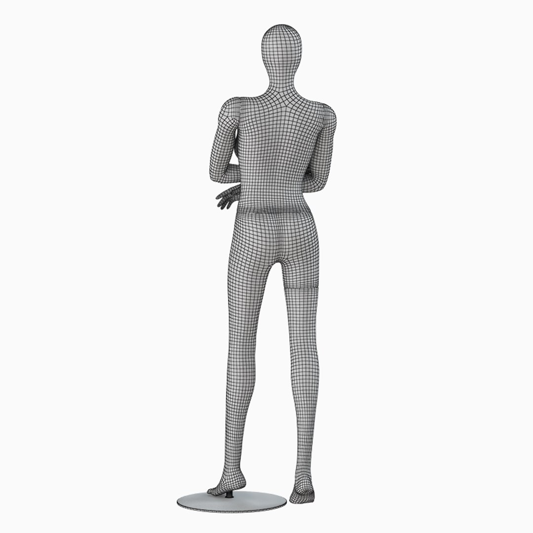 3D Faceless Woman Mannequin - TurboSquid 1421966