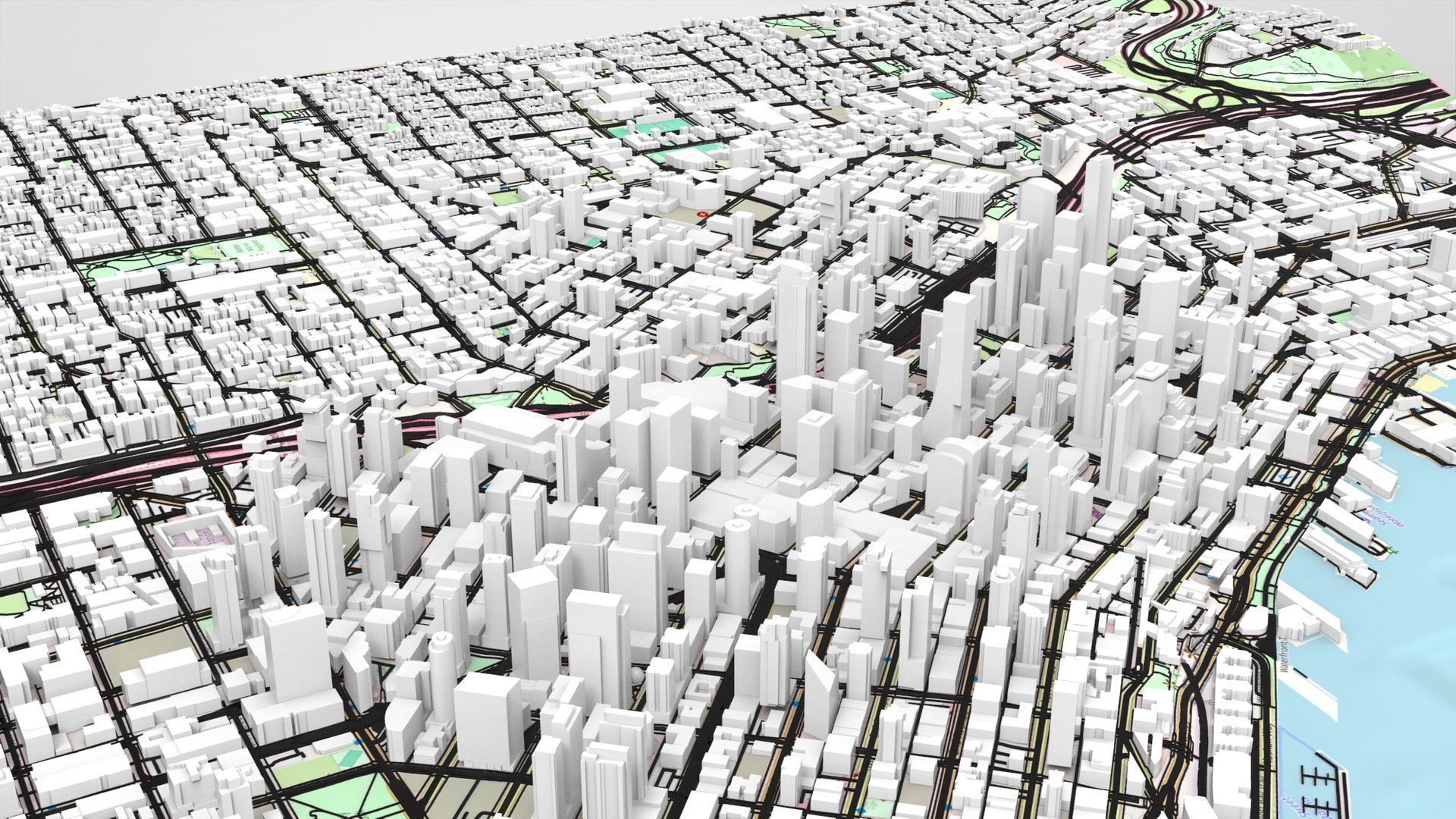 Cityscape Seattle Washington USA 3D Model - TurboSquid 2416200