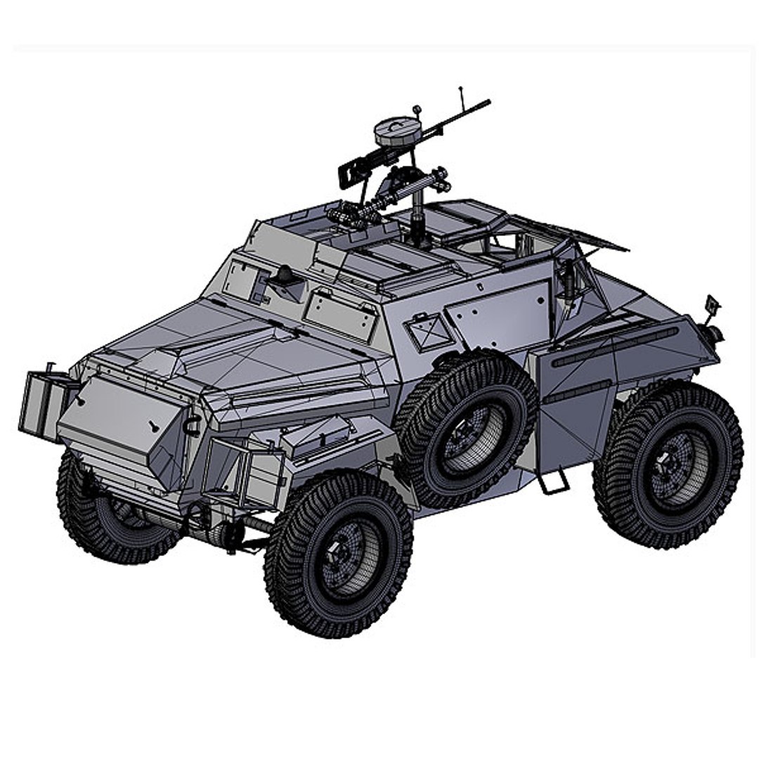 3d Model Humber Scout Car