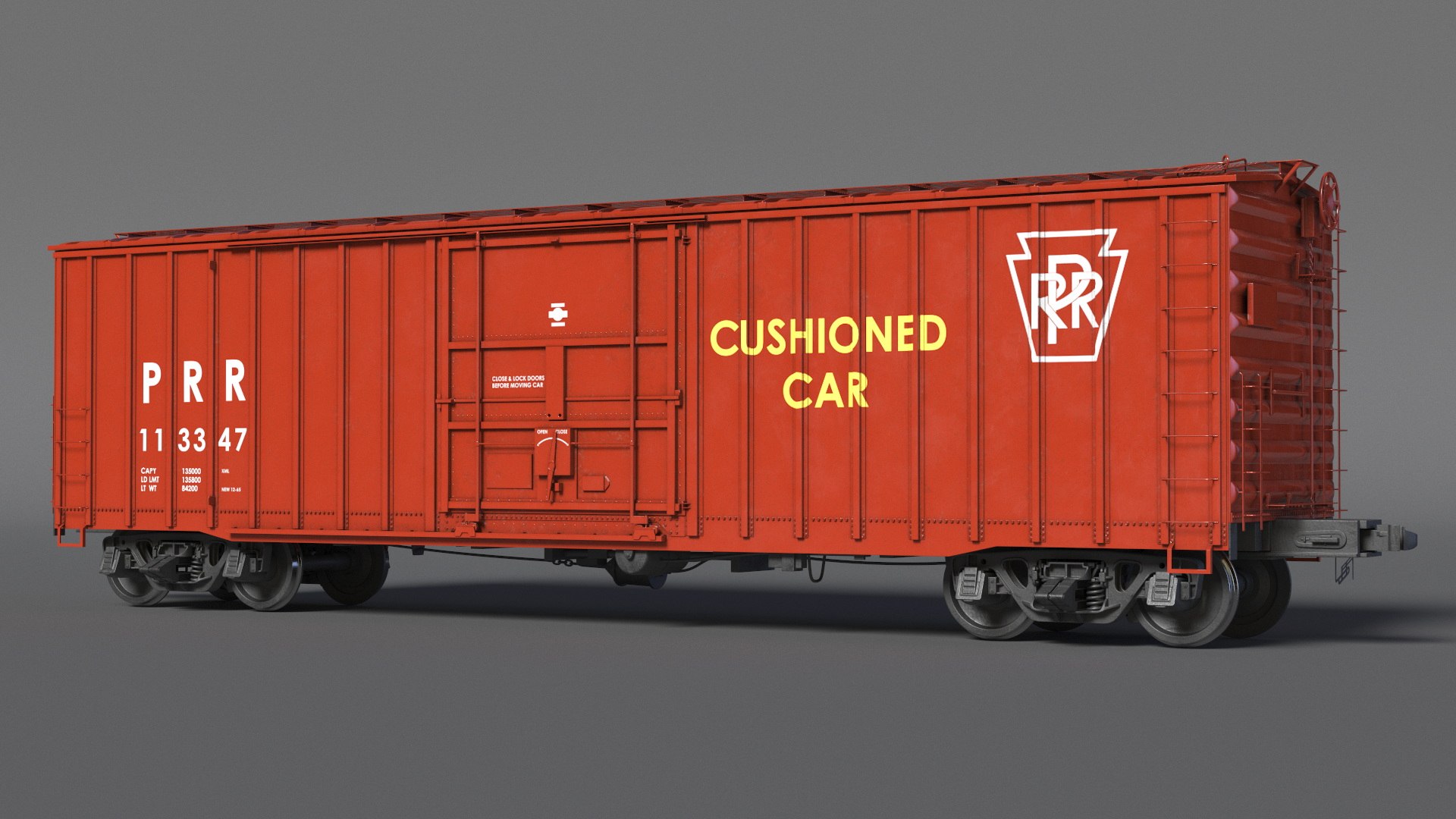PRR X58B Cushioned Boxcar 3D - TurboSquid 2415915