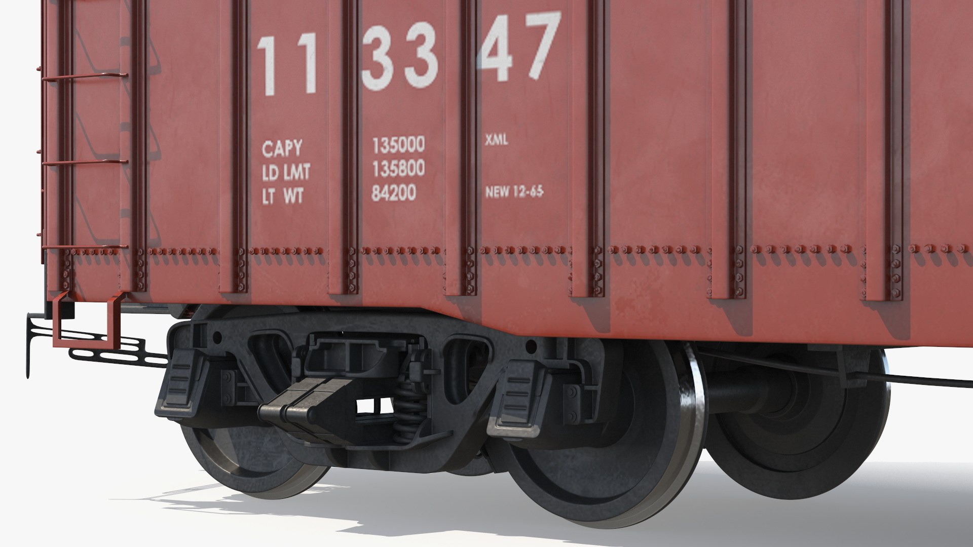 PRR X58B Cushioned Boxcar 3D - TurboSquid 2415915
