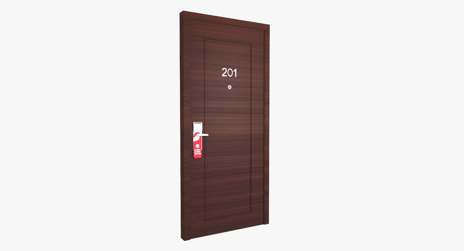 Hotel Door Handle Sign 3D - TurboSquid 1312773