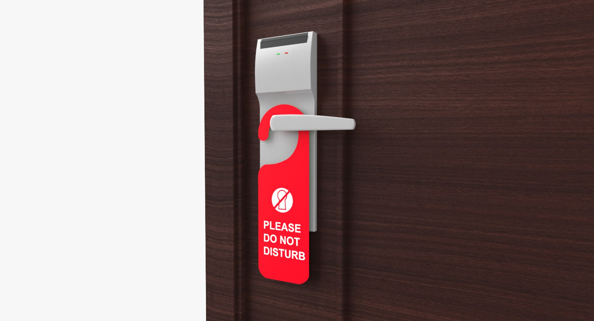 Hotel Door Handle Sign 3D - TurboSquid 1312773