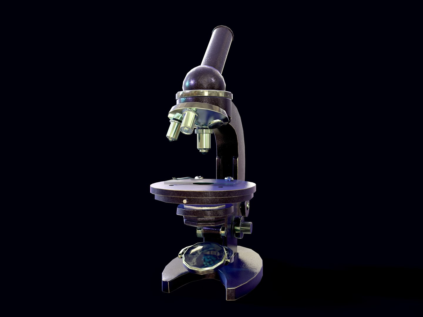 Microscope Of The Times Of The USSR 3D - TurboSquid 1860720
