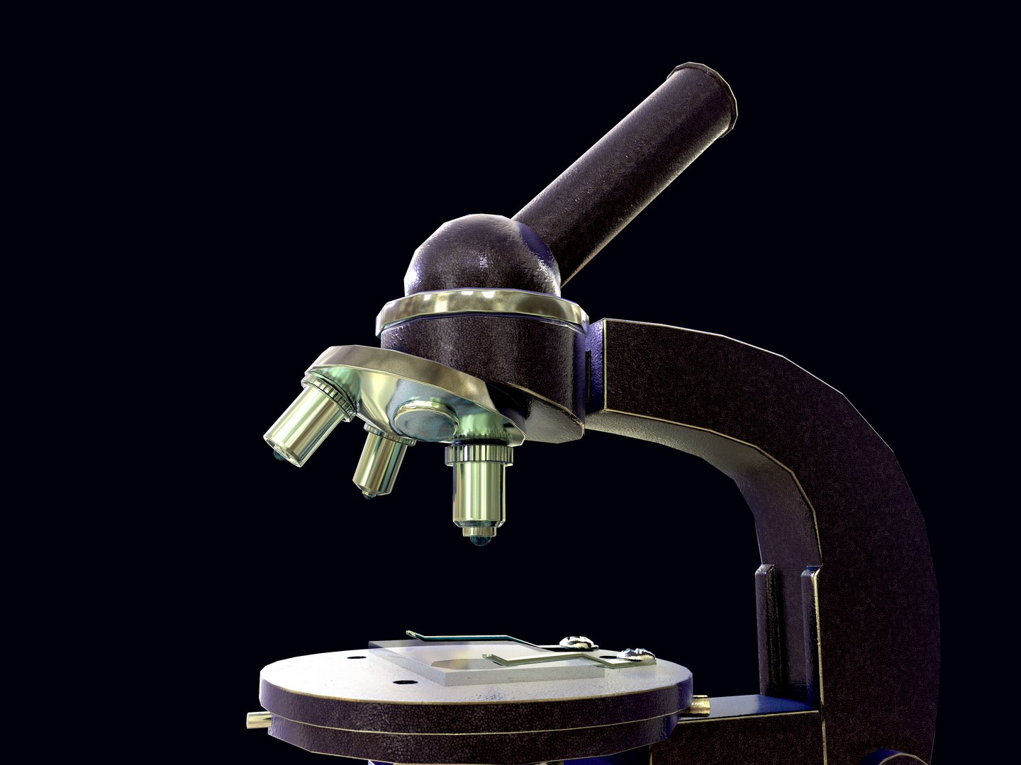 Microscope Of The Times Of The USSR 3D - TurboSquid 1860720