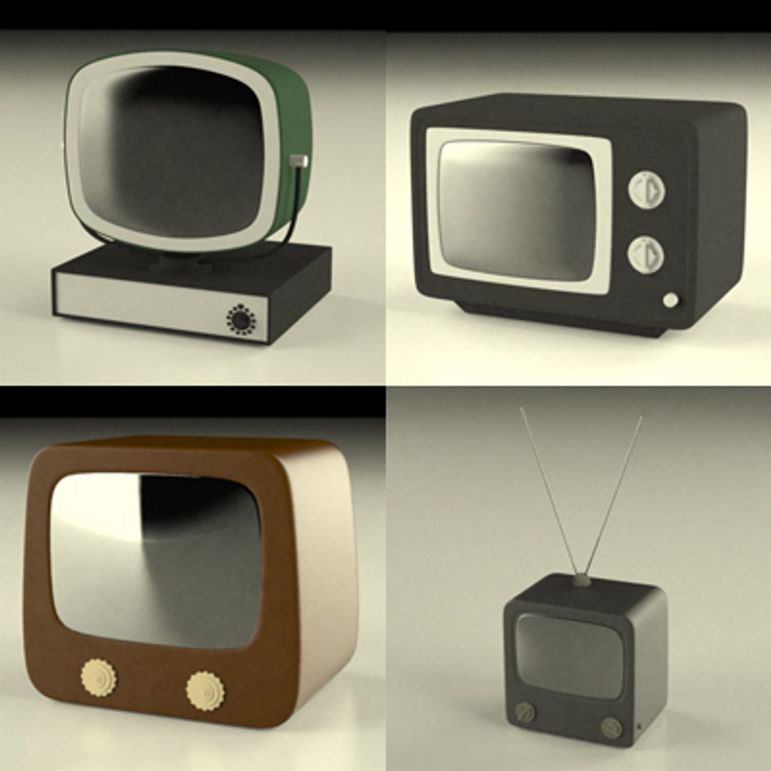 3d retro tv