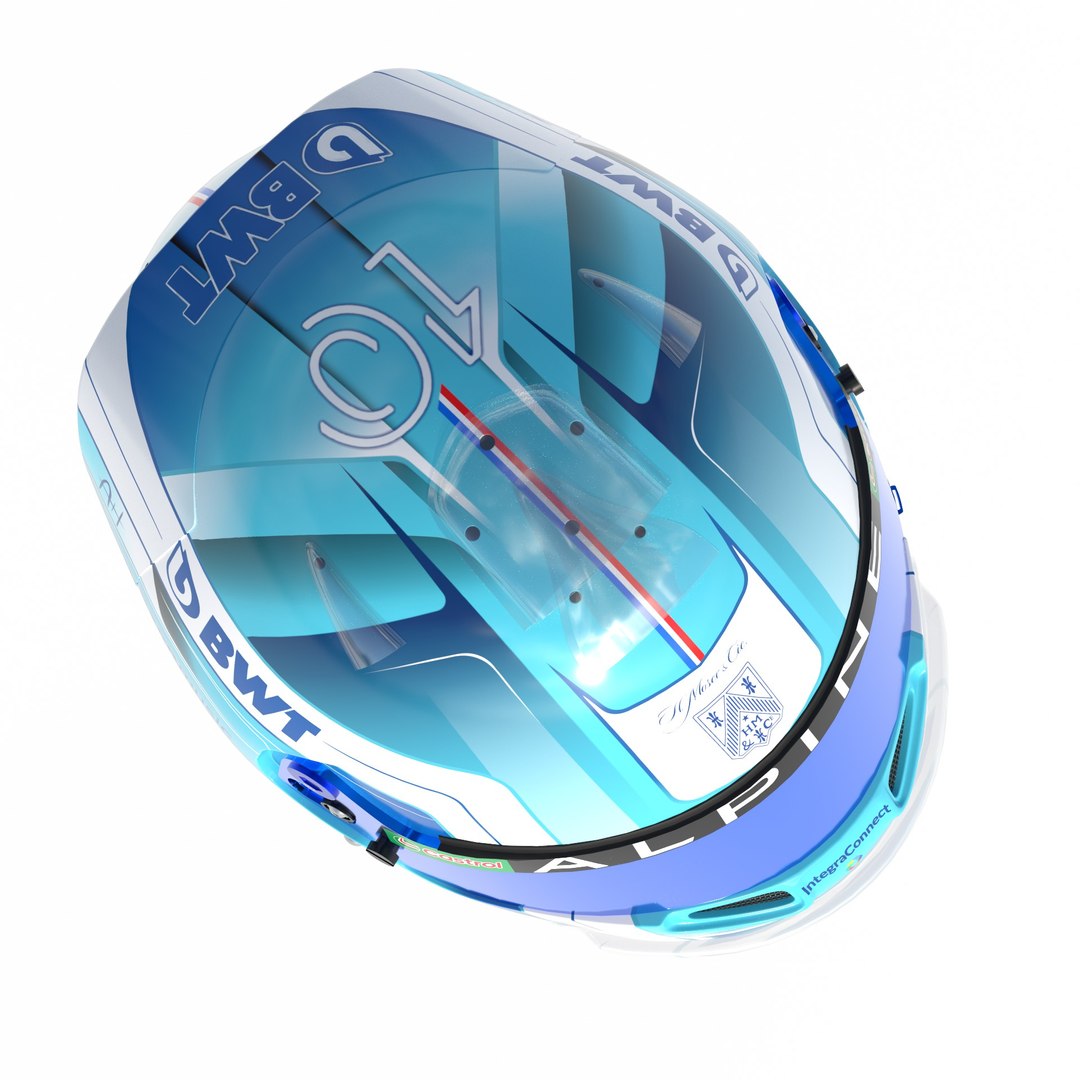 F1 Alpine Team Helmets 3D Model - TurboSquid 2251966